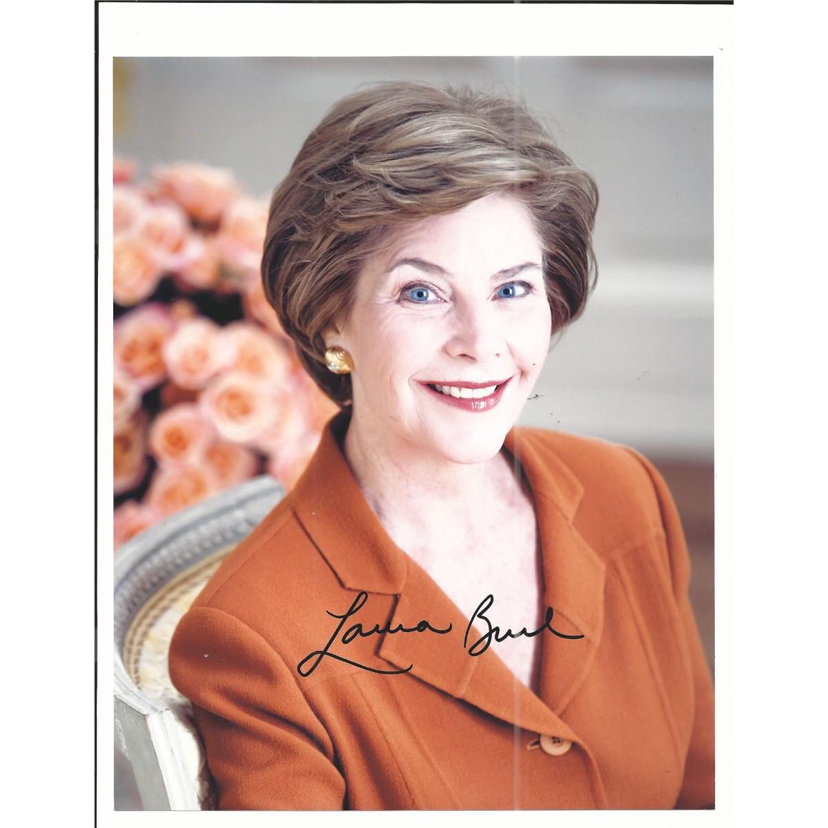Laura Bush signed photo | EstateSales.org