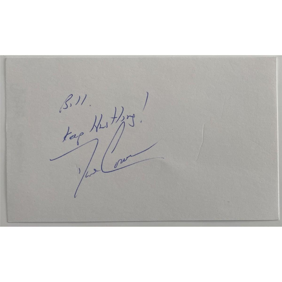 Basketball player Dave Cowens original signature | EstateSales.org
