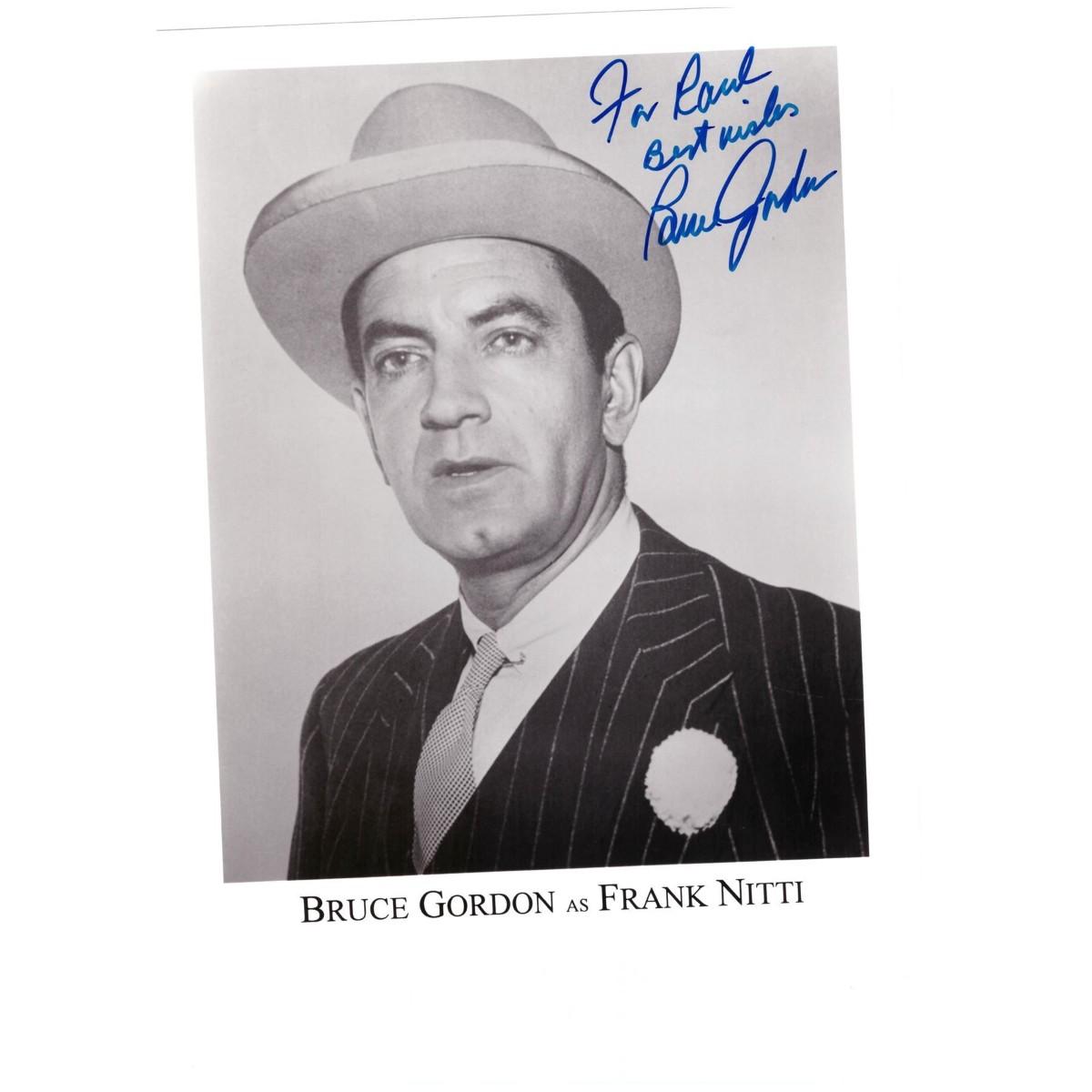 The Untouchables Bruce Gordon signed photo | EstateSales.org
