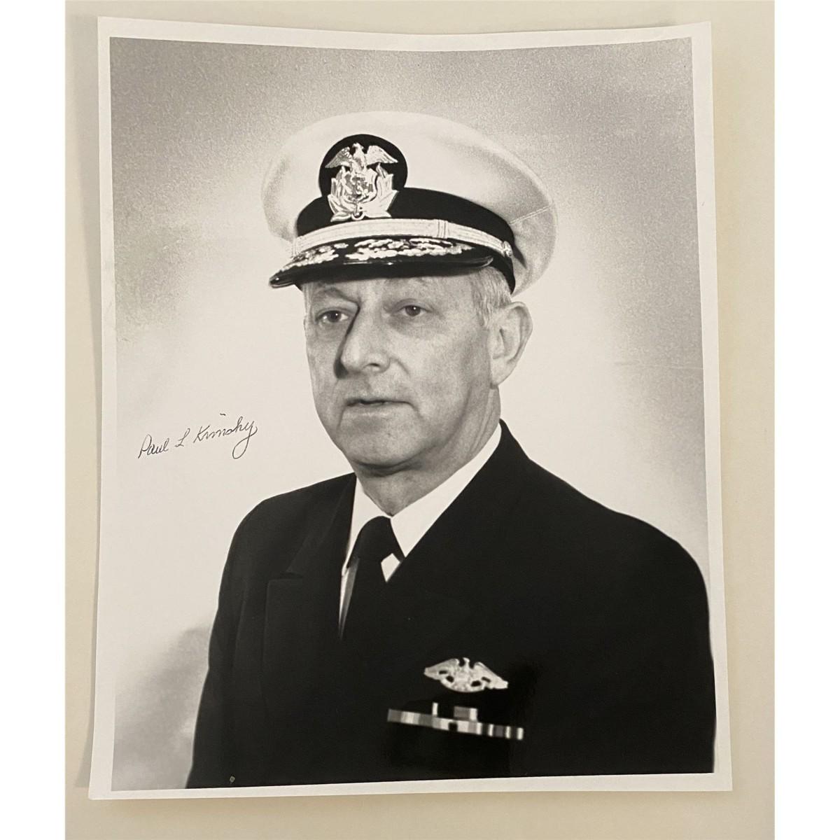 Rear Admiral Paul L. Krinsky signed photo | EstateSales.org