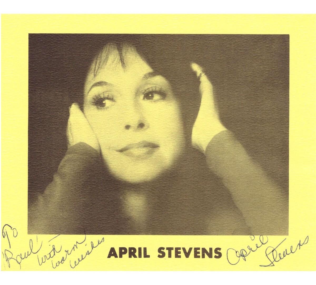 April Stevens signed photo | EstateSales.org