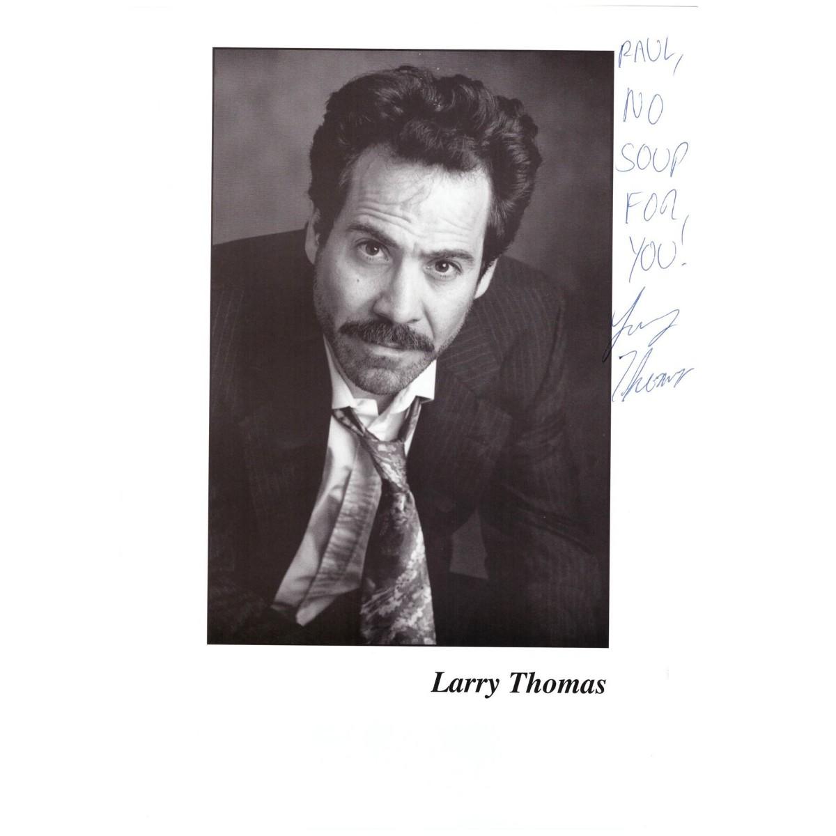 Seinfelds Larry Thomas signed soup nazi photo | EstateSales.org