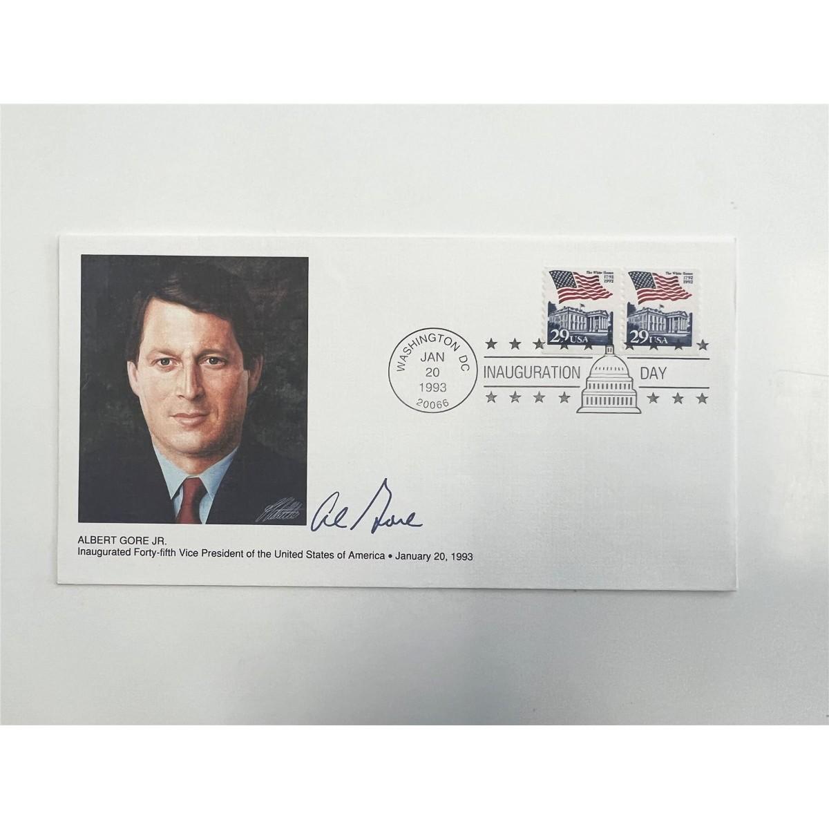 Al Gore facsimile Inauguration Day commemorative cover | EstateSales.org