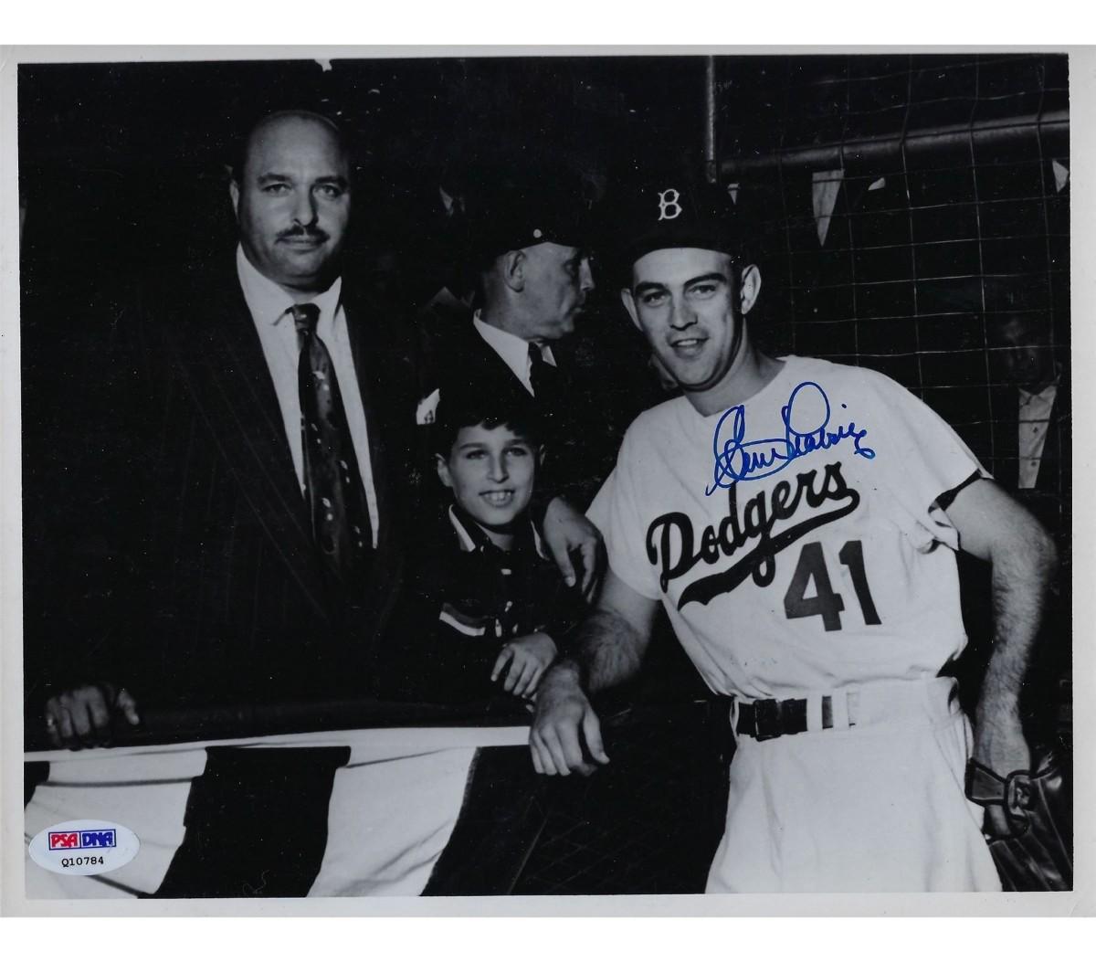 Clem Labine signed photo. PSA | EstateSales.org