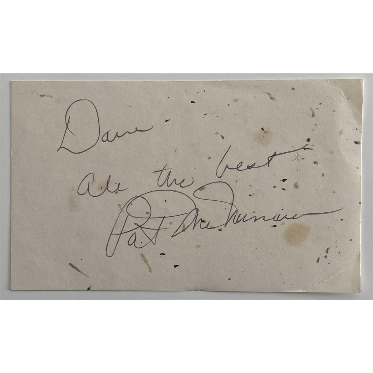 Pat McNamara original signature | EstateSales.org