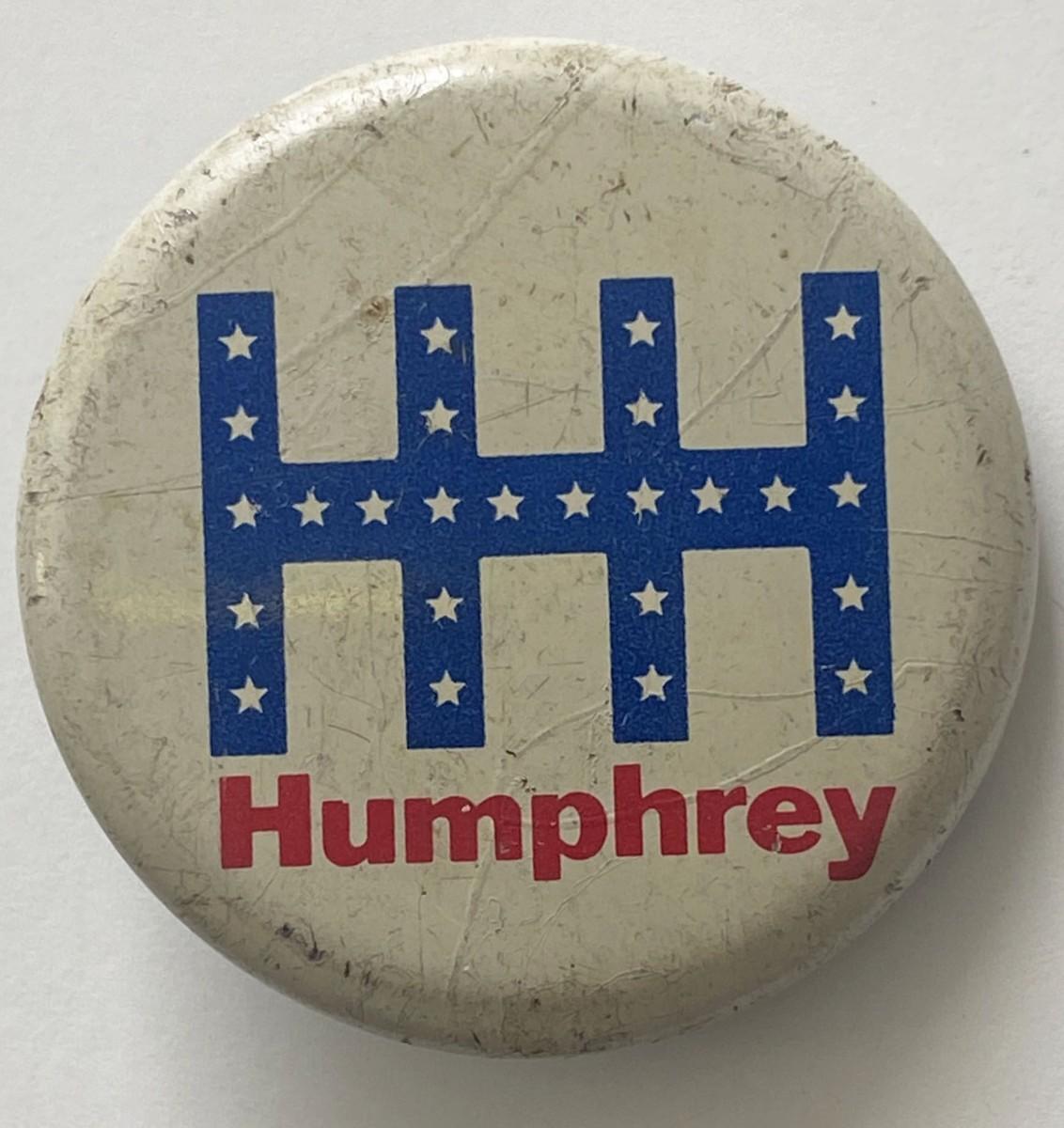 Hubert Humphrey campaign pin | EstateSales.org