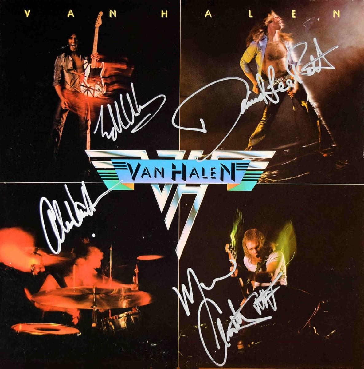 Van Halen signed debut album | EstateSales.org