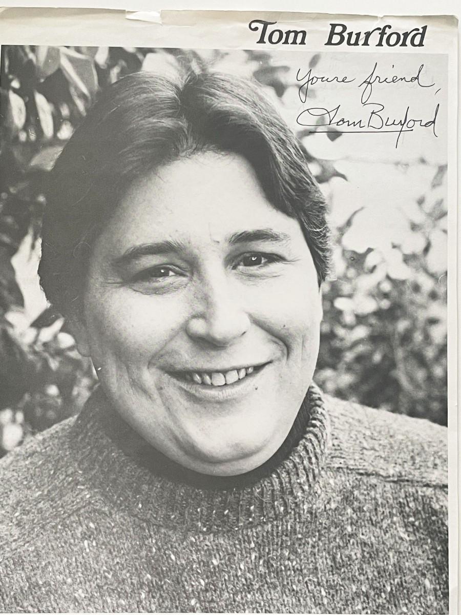 Tom Burford signed photo | EstateSales.org