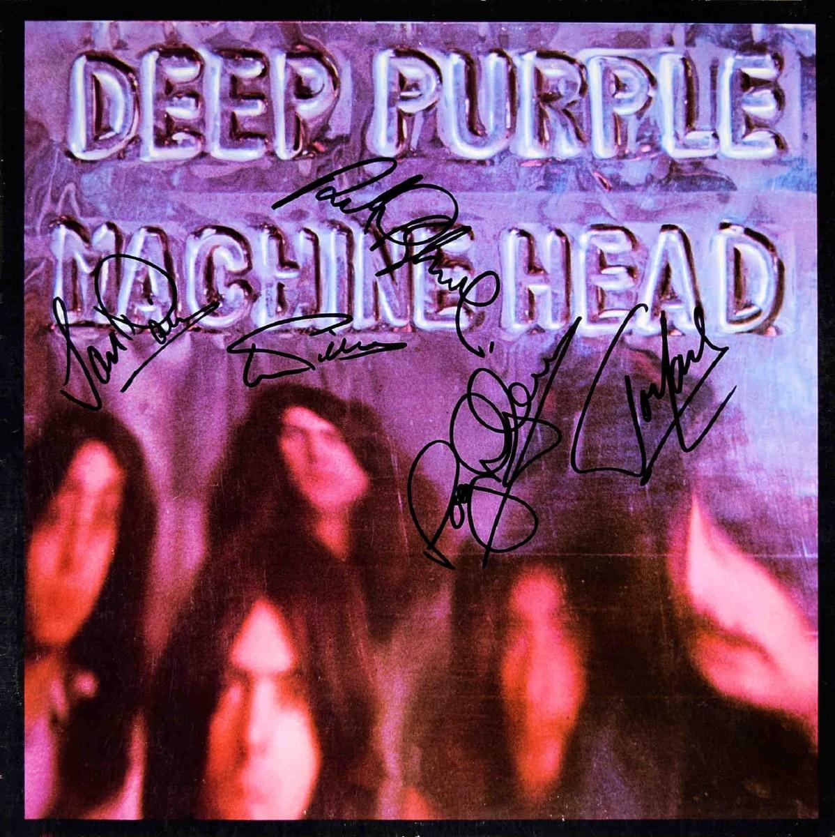 Deep Purple Machine Head signed album | EstateSales.org