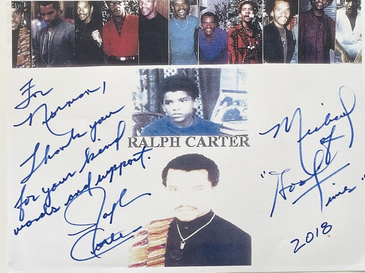 Ralph Carter signed photo collage | EstateSales.org