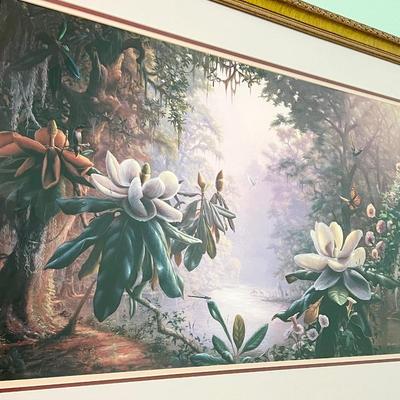 RC DAVIS ~ "Return To Restful River" Magnolia ~ S/N Framed Print ...