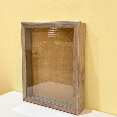 Wall Hanging Shadow Box Display Case With Pushpin Board | EstateSales.org
