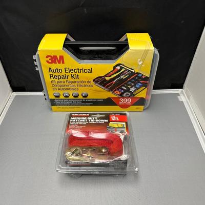 3M AUTO ELECTRICAL REPAIR KIT AND TASK FORCE MEDIUM DUTY RATCHET TIE ...