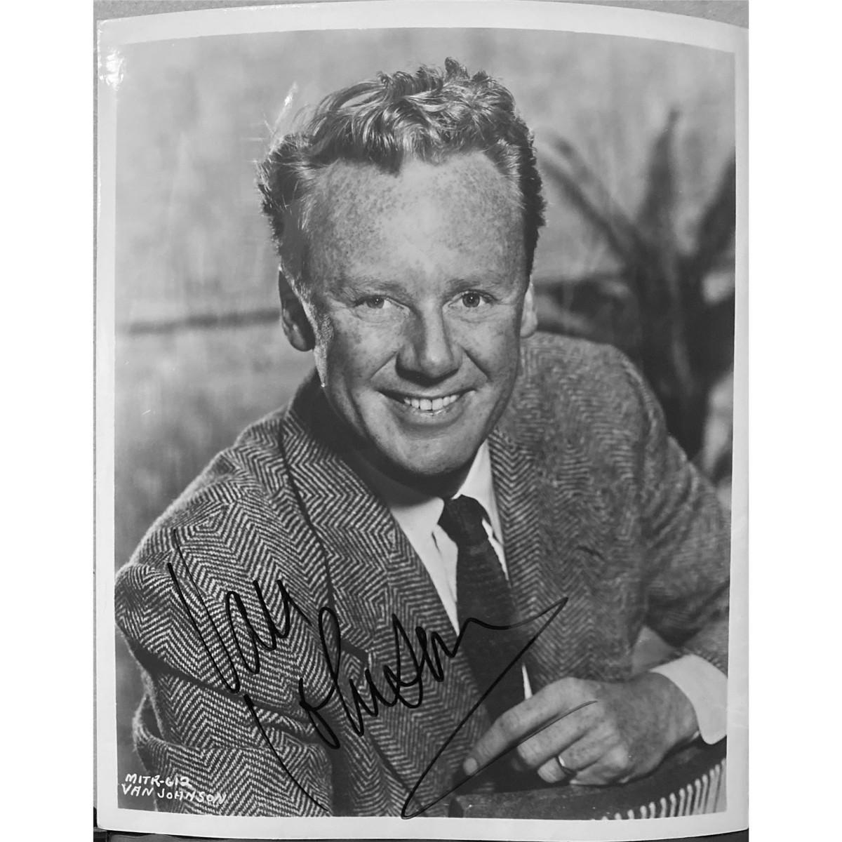 Van Johnson signed photo | EstateSales.org