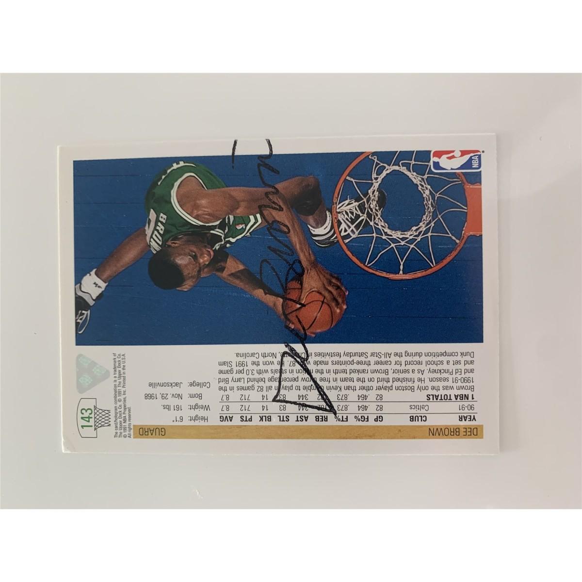 Dee Brown signed basketball card | EstateSales.org