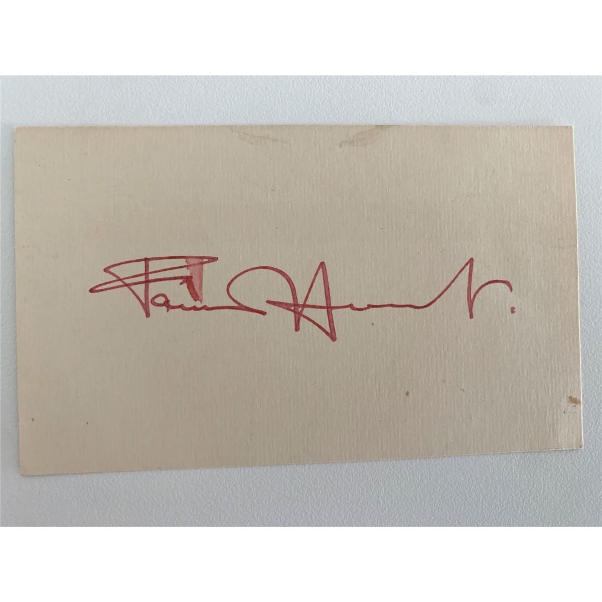 Paul Hunt Jr original signature | EstateSales.org