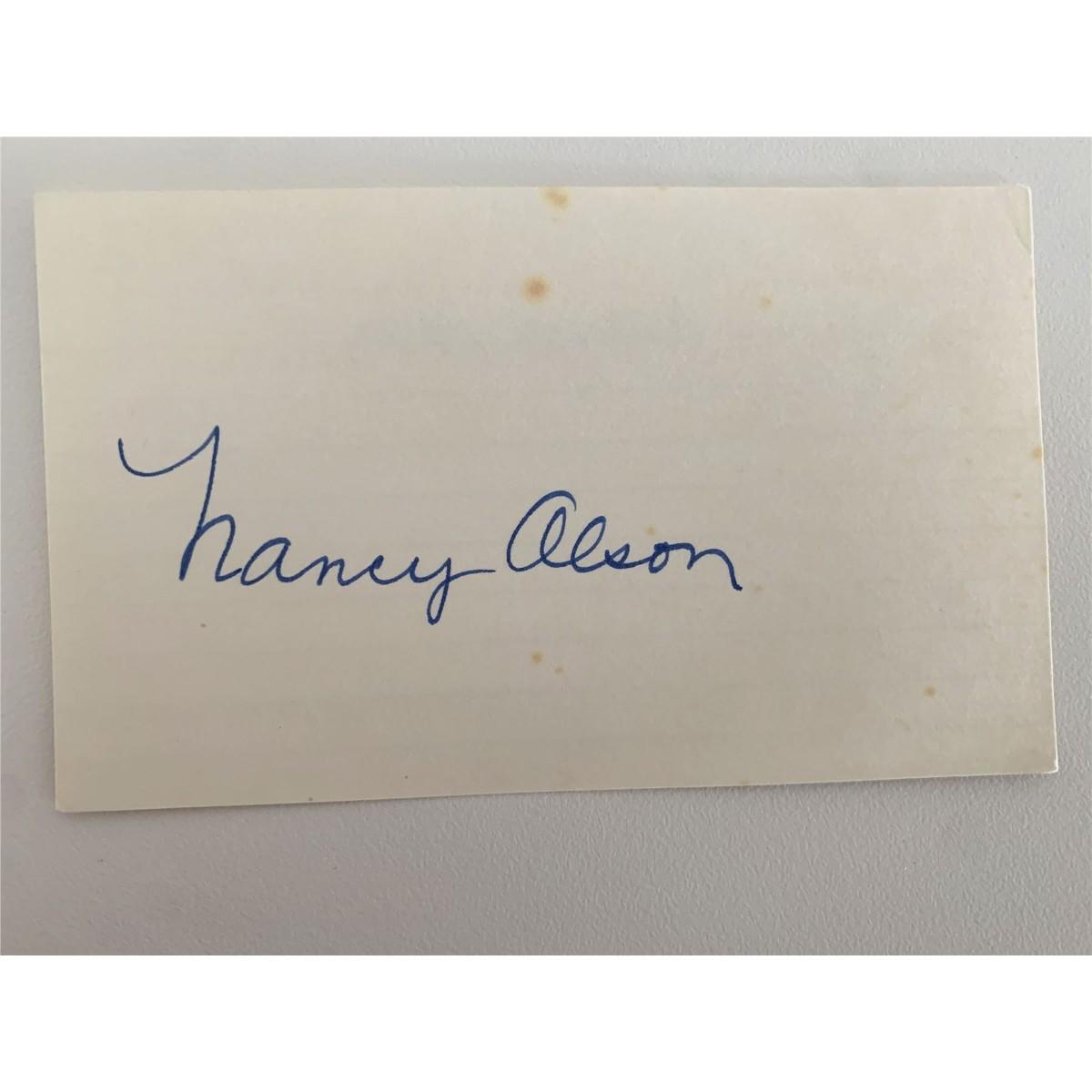 Sunset Blvd Nancy Olson original signature | EstateSales.org