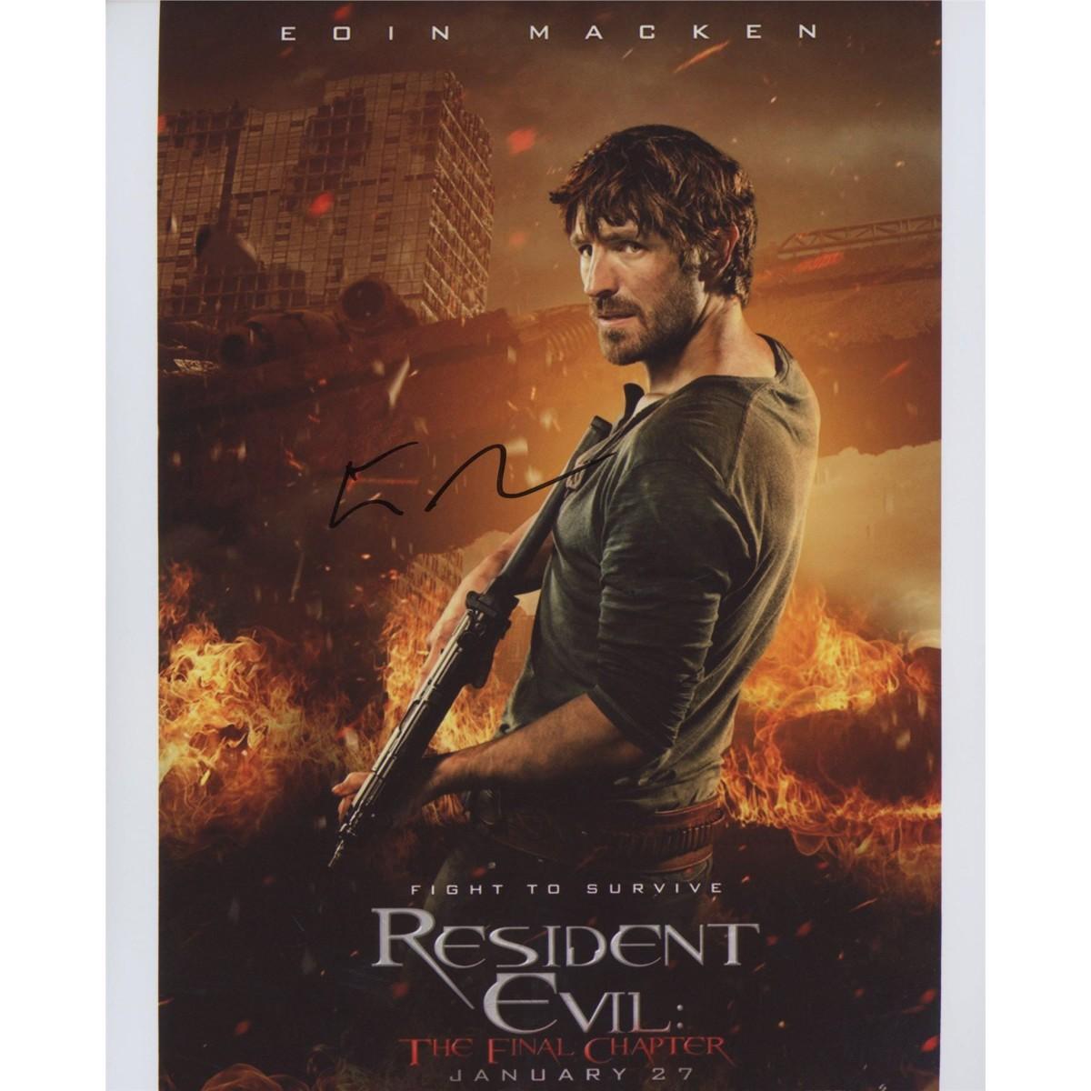 Eoin Macken signed "Resident Evil: The Final Chapter" movie photo ...