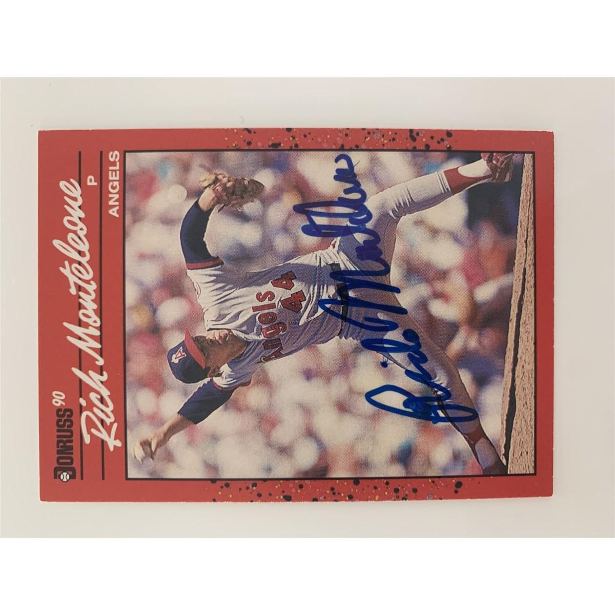 Rick Monteleone signed baseball card | EstateSales.org