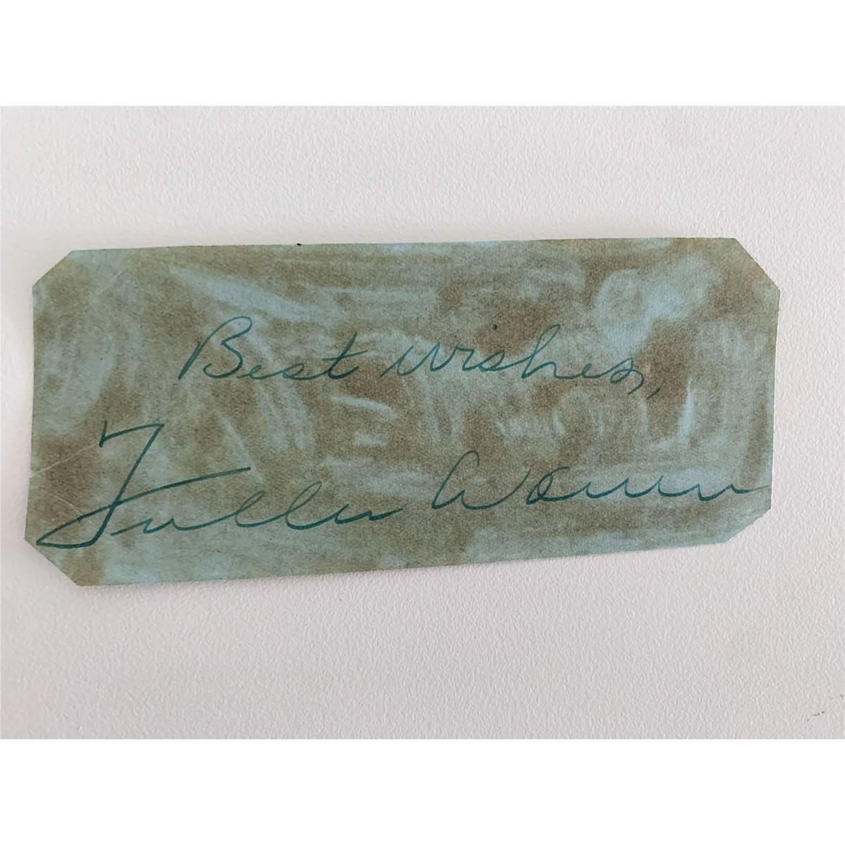 Florida Governor Fuller Warren original signature | EstateSales.org