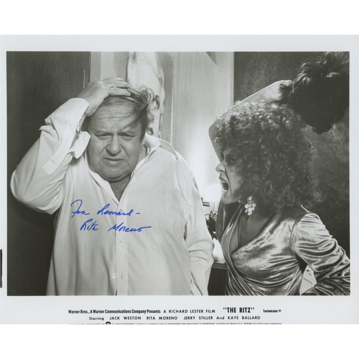 Rita Moreno signed "The Ritz" movie photo | EstateSales.org