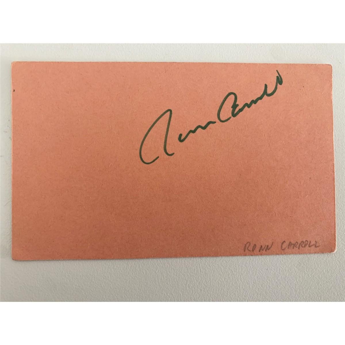 Ronn Carroll original signature | EstateSales.org