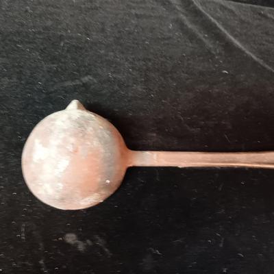 ANTIQUE FORGED LEAD POURING LADLE | EstateSales.org