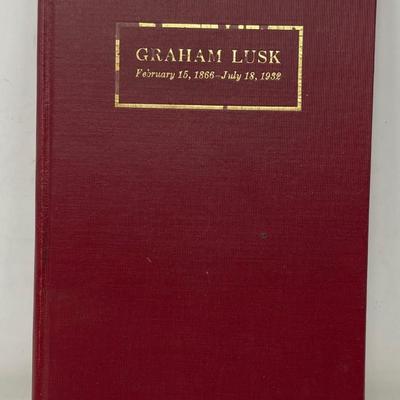 Anon: Address Given at a Memorial Meeting for Graham Lusk. 1933 Ed ...