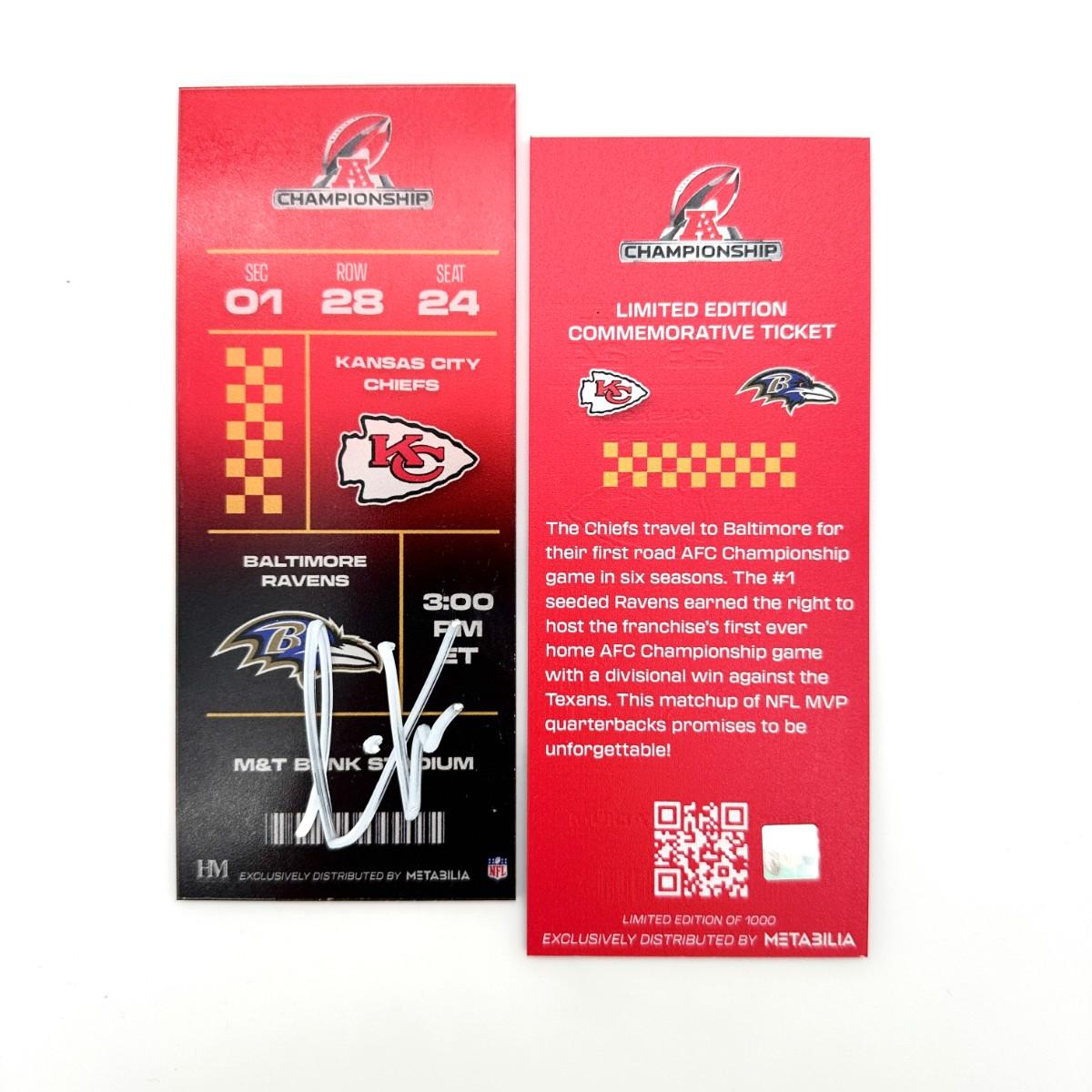 KANSAS CITY CHIEFS - ANUDIKE-UZOMAH SIGNED AFC CHAMPIONSHIP ...