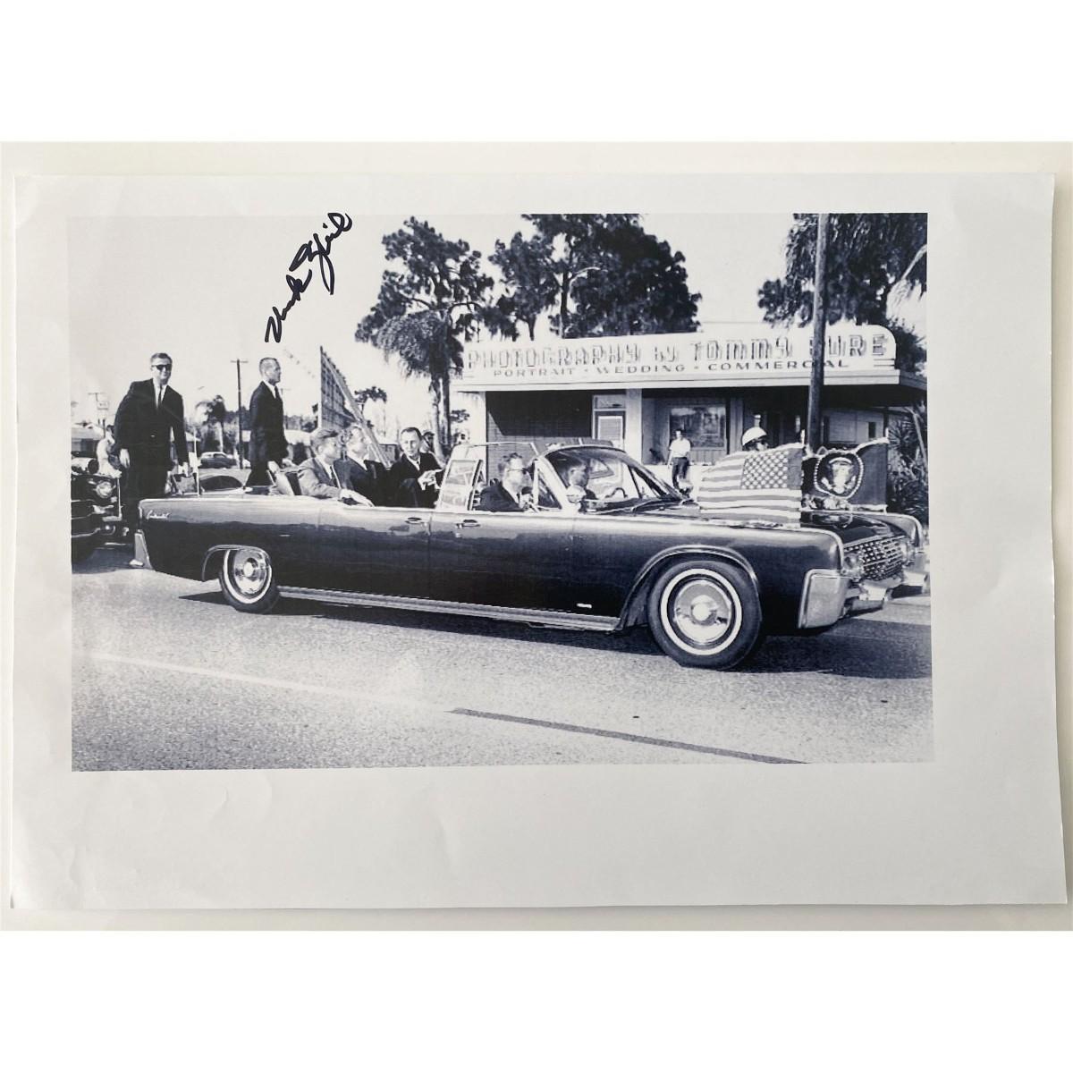 JFK Secret Service agent Chuck Zboril signed photo | EstateSales.org