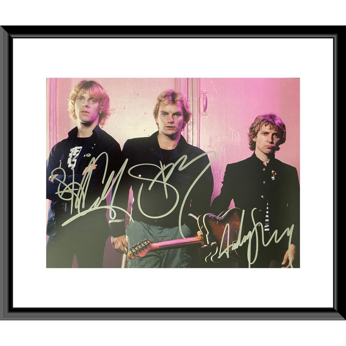 The Police band signed photo | EstateSales.org