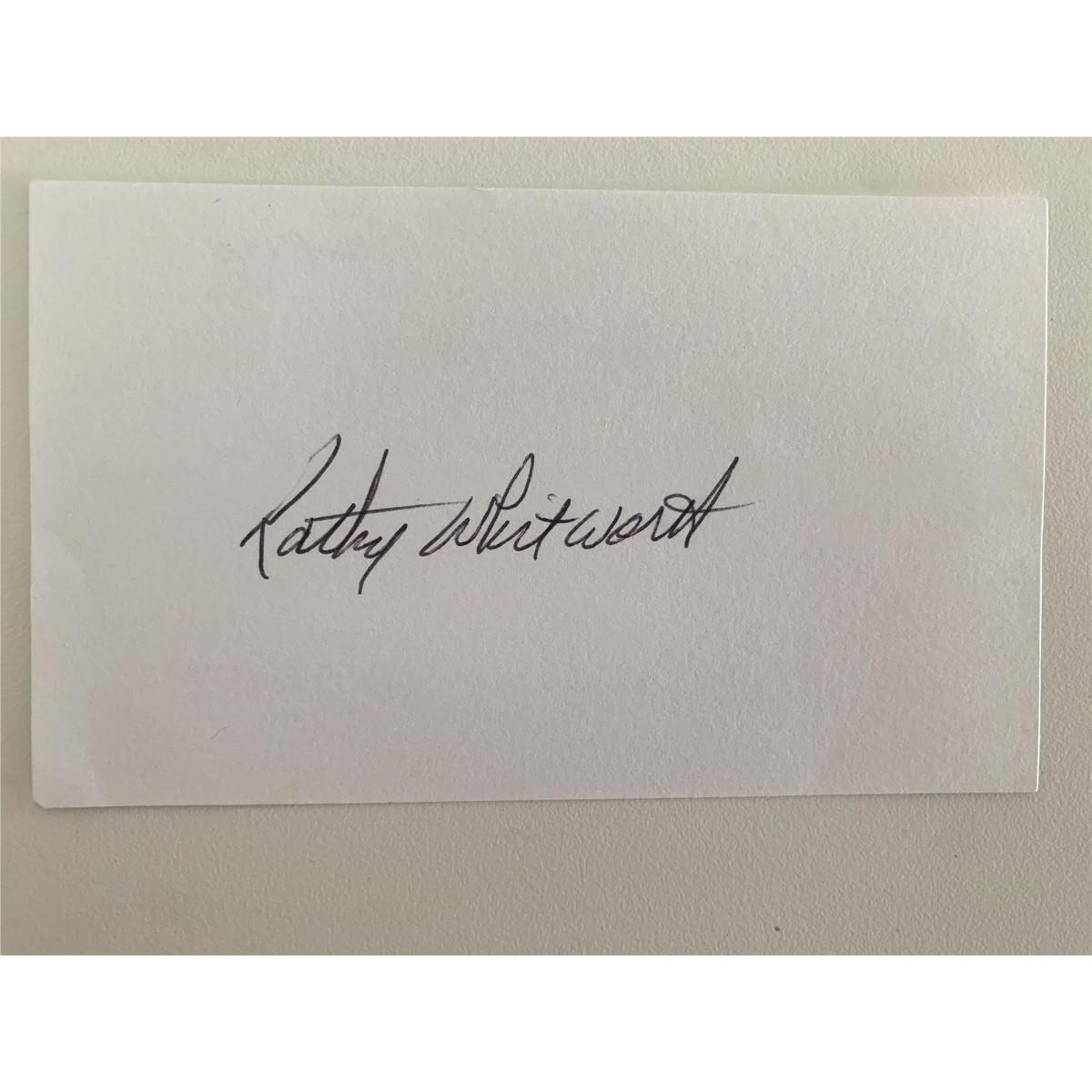 Kathy Whitworth original signatures | EstateSales.org