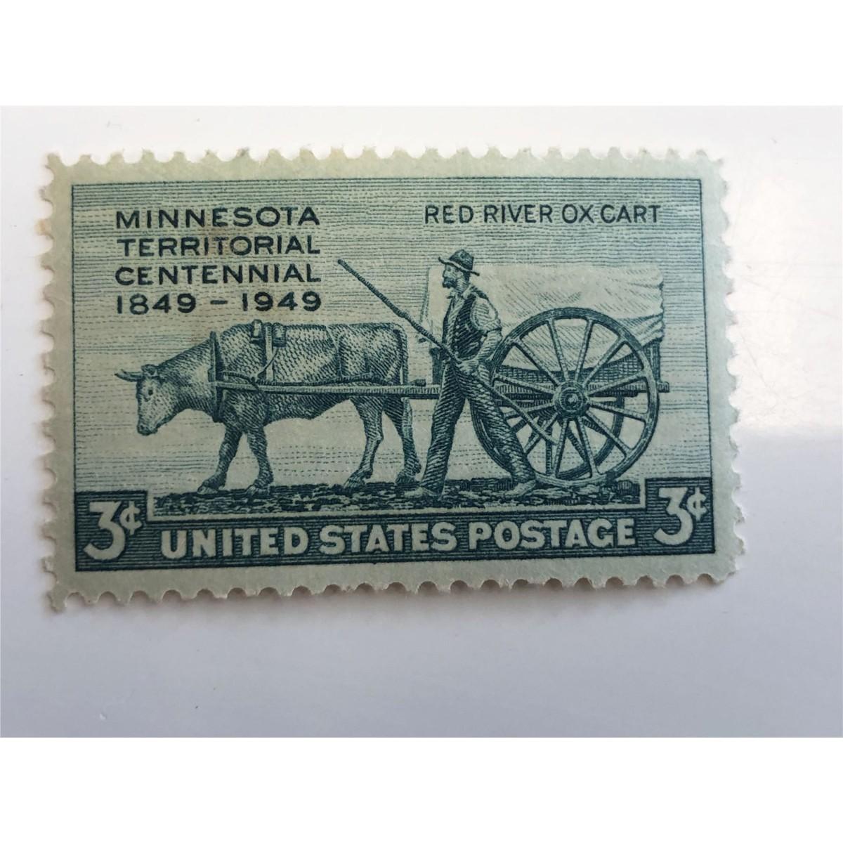 1949 3c Minnesota Territory Centennial Stamp | EstateSales.org