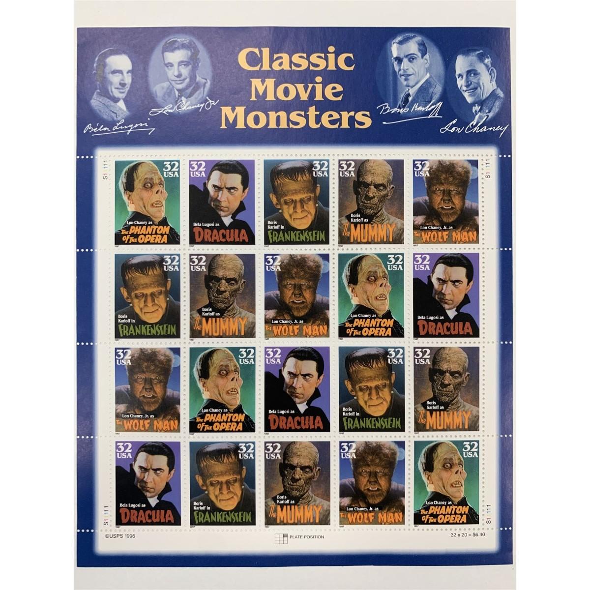 Classic Monsters Stamp Set | EstateSales.org