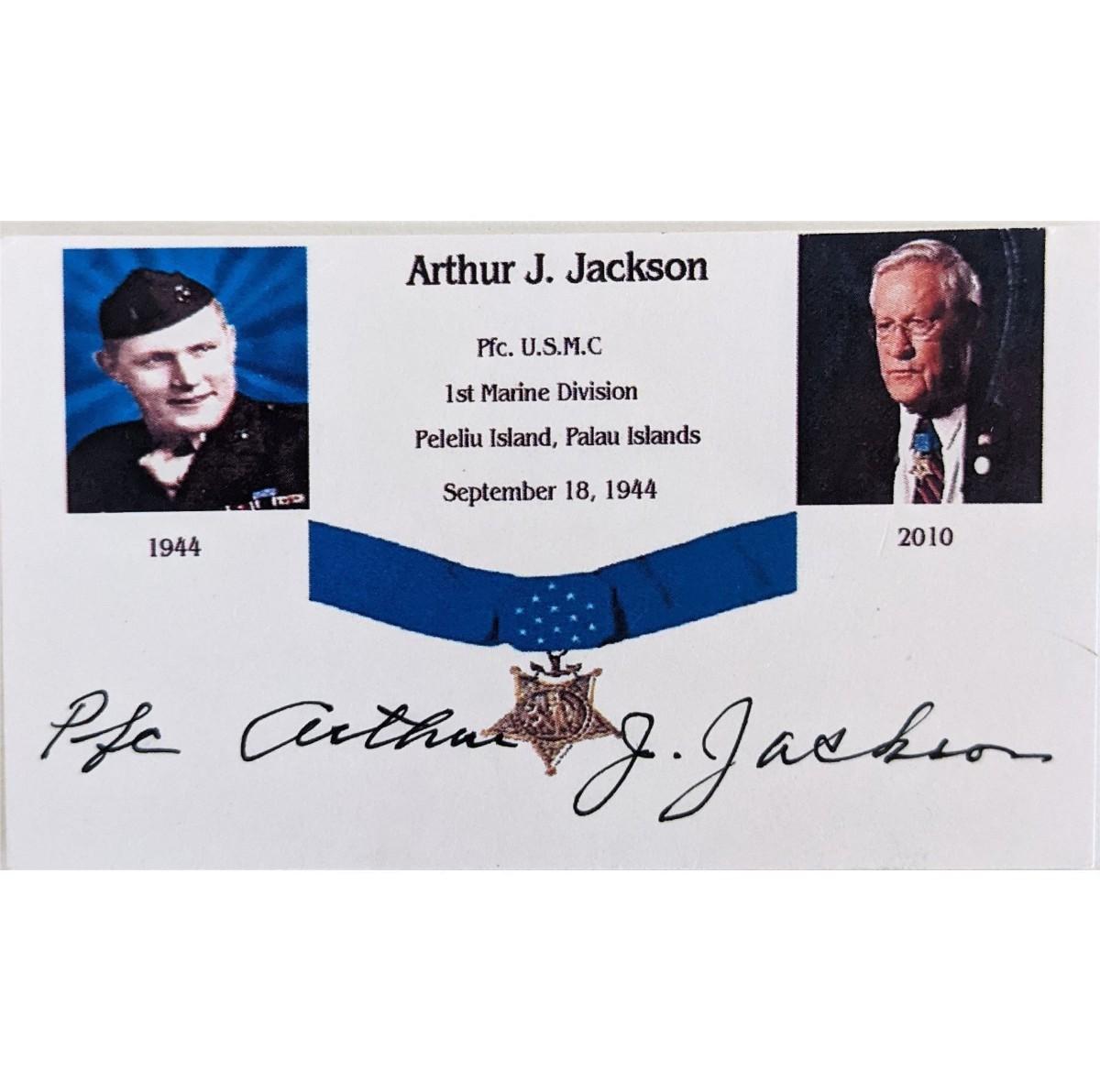 Arthur Junior Jackson signed card | EstateSales.org