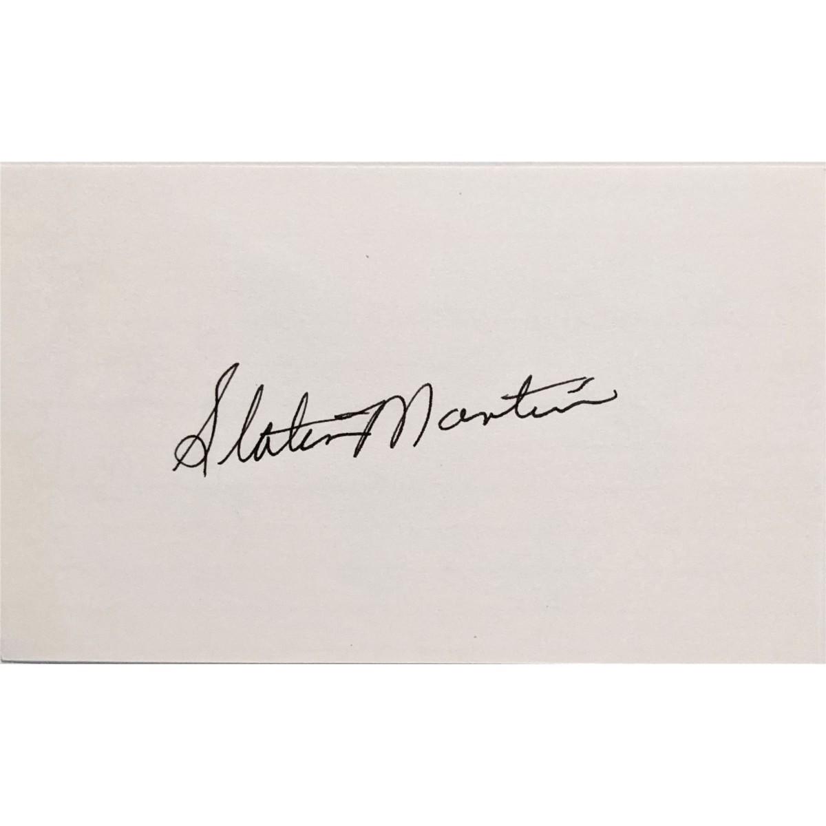 Basketball HOF Slater Martin autograph | EstateSales.org