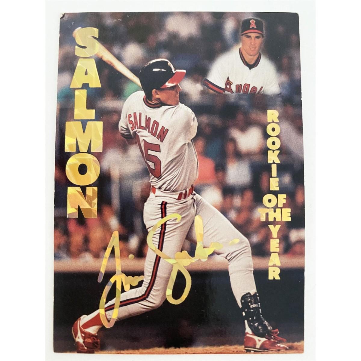 Tim Salmon California Angels Rookie of the Year Facsimile Signed ...