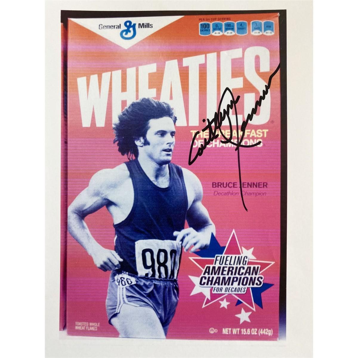 Caitlyn Jenner signed Bruce Jenner Wheaties photo. | EstateSales.org
