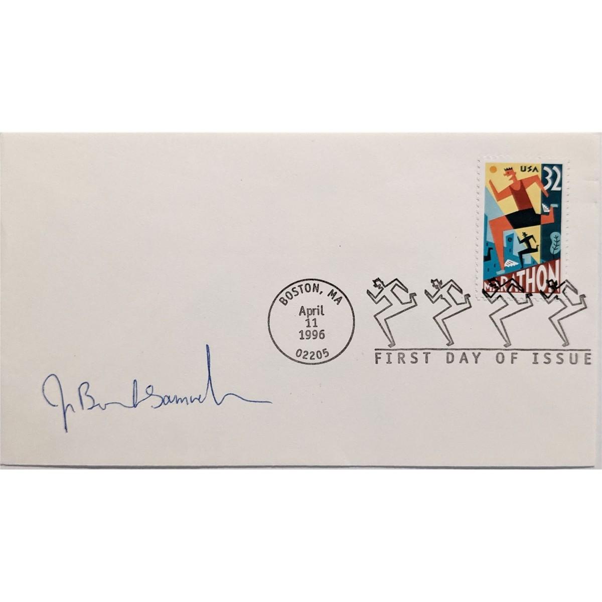Olympian Joan Benoit Samuelson signed first day cover | EstateSales.org