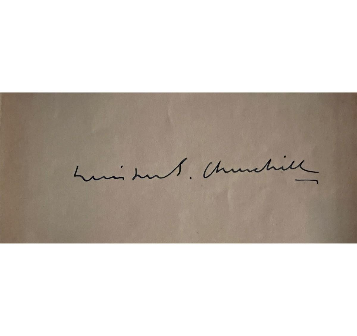 Winston Churchill original signature | EstateSales.org
