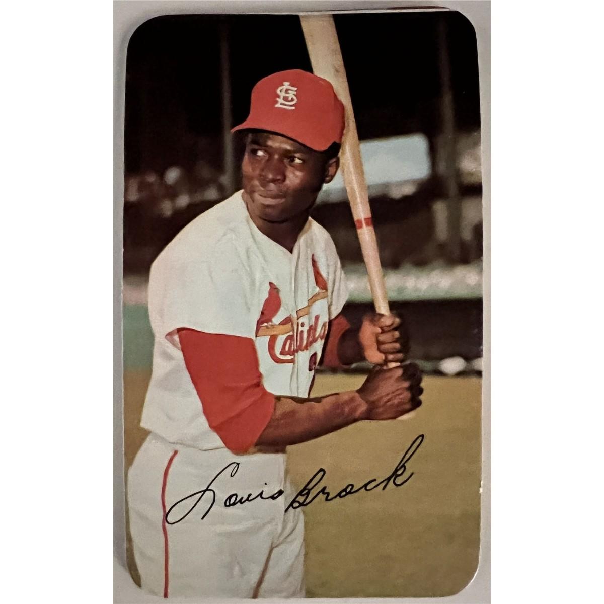 St. Louis Cardinals Lou Brock baseball trading card | EstateSales.org