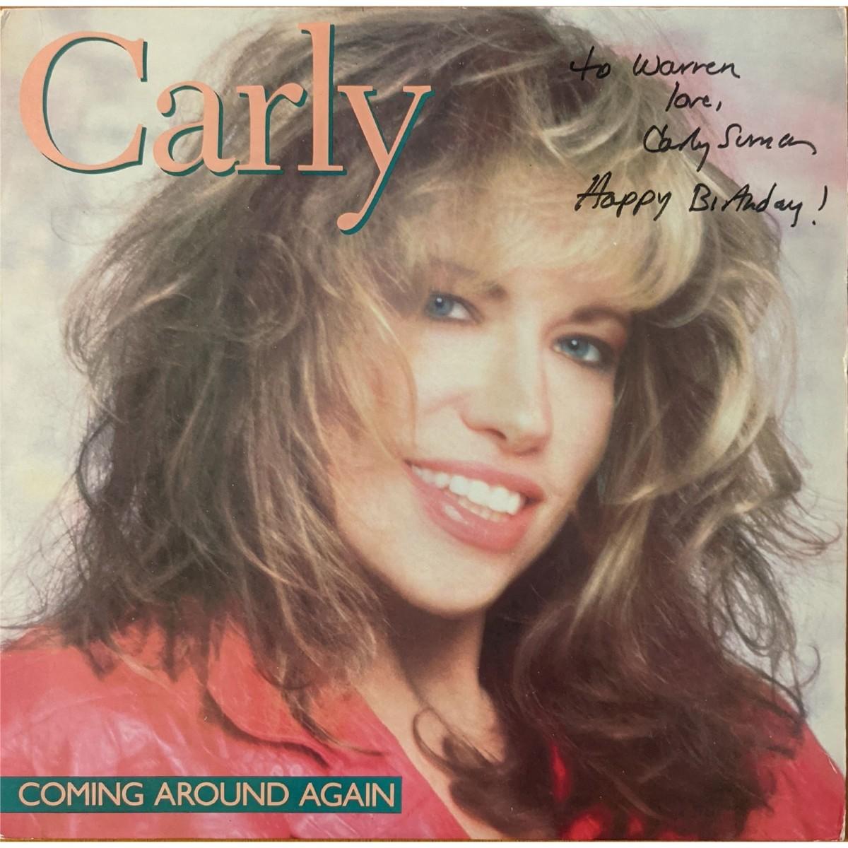 Carly Simon Coming Around Again Signed Album | EstateSales.org