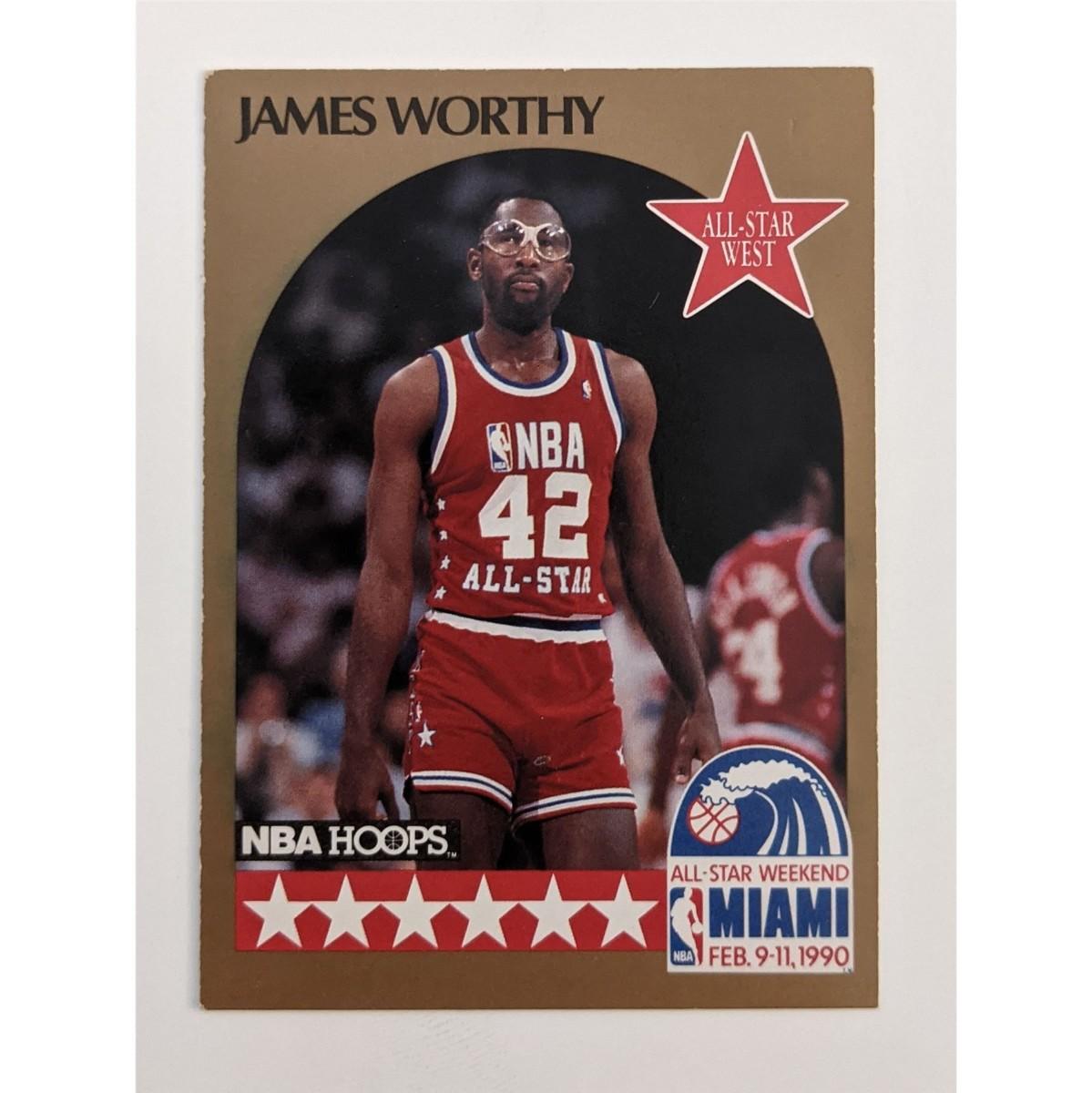 James Worthy Lakers NBA Hoops Basketball Card | EstateSales.org