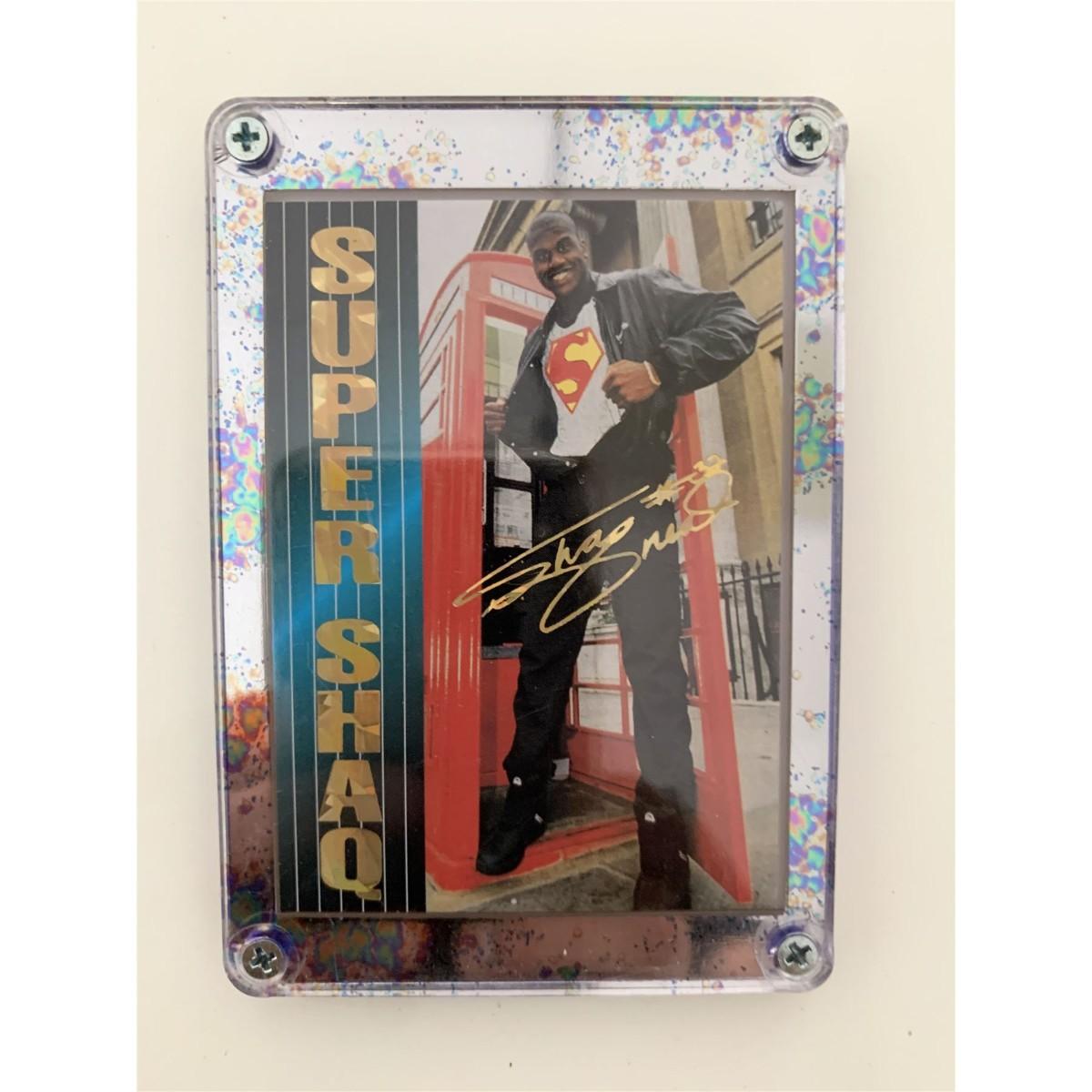 Shaquille O'Neal Super Shaq Facsimile Signed Framed Basketball Card ...