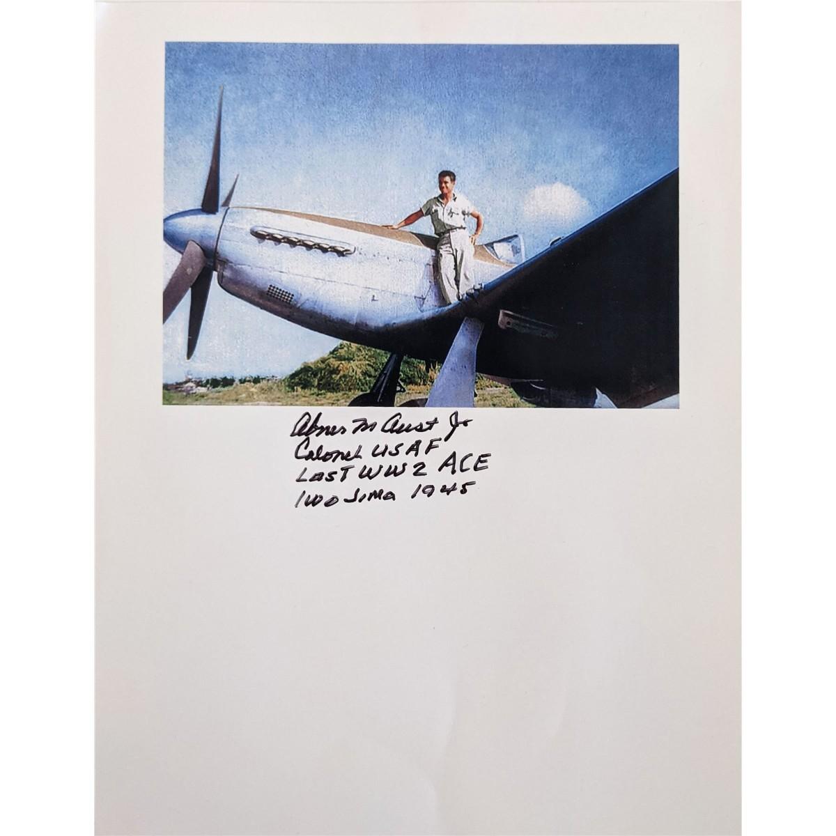 Abner Maurice Aust Jr. signed photo | EstateSales.org