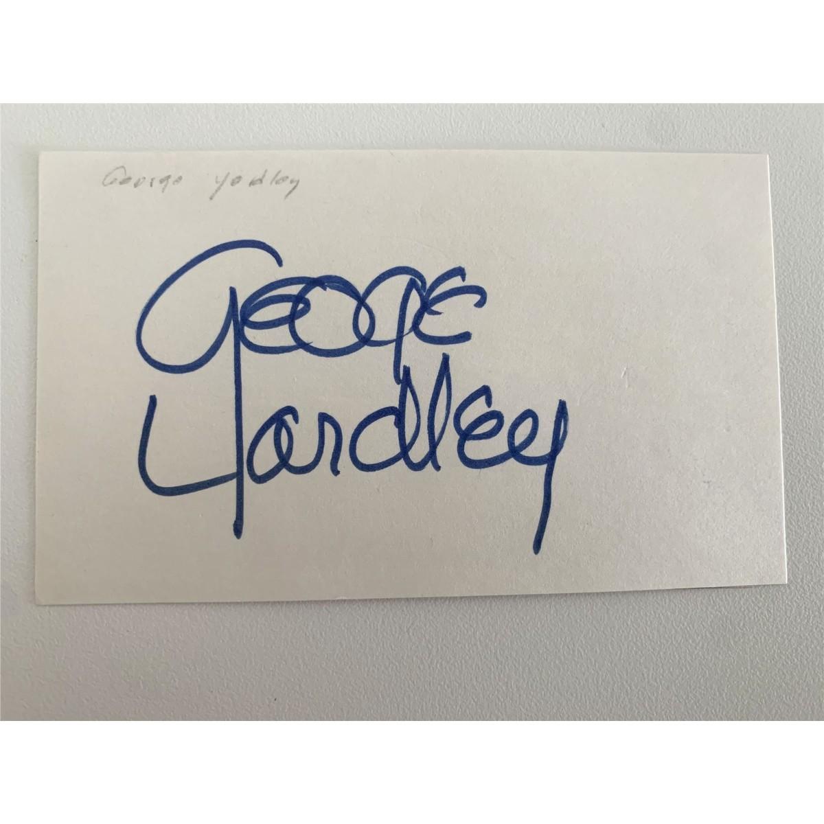 George Yardley original signature | EstateSales.org