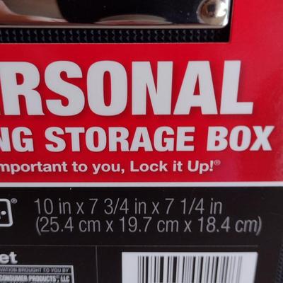 Vaultz Personal Locking Storage Box- Approx 10" x 7 3/4" x 7 1/4" (B ...