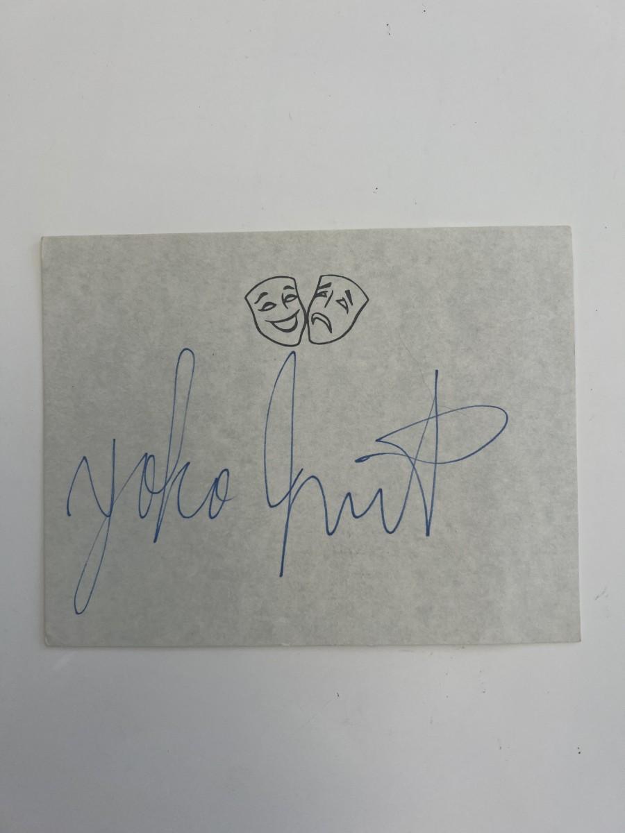 Japanese ballerina Yoko Morishita original signature | EstateSales.org