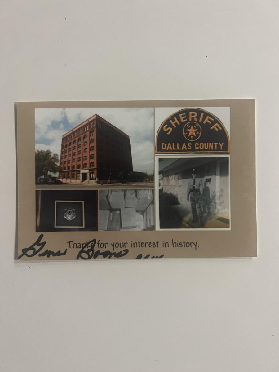 Dallas County Deputy Sheriff Eugene Boone signed postcard | EstateSales.org