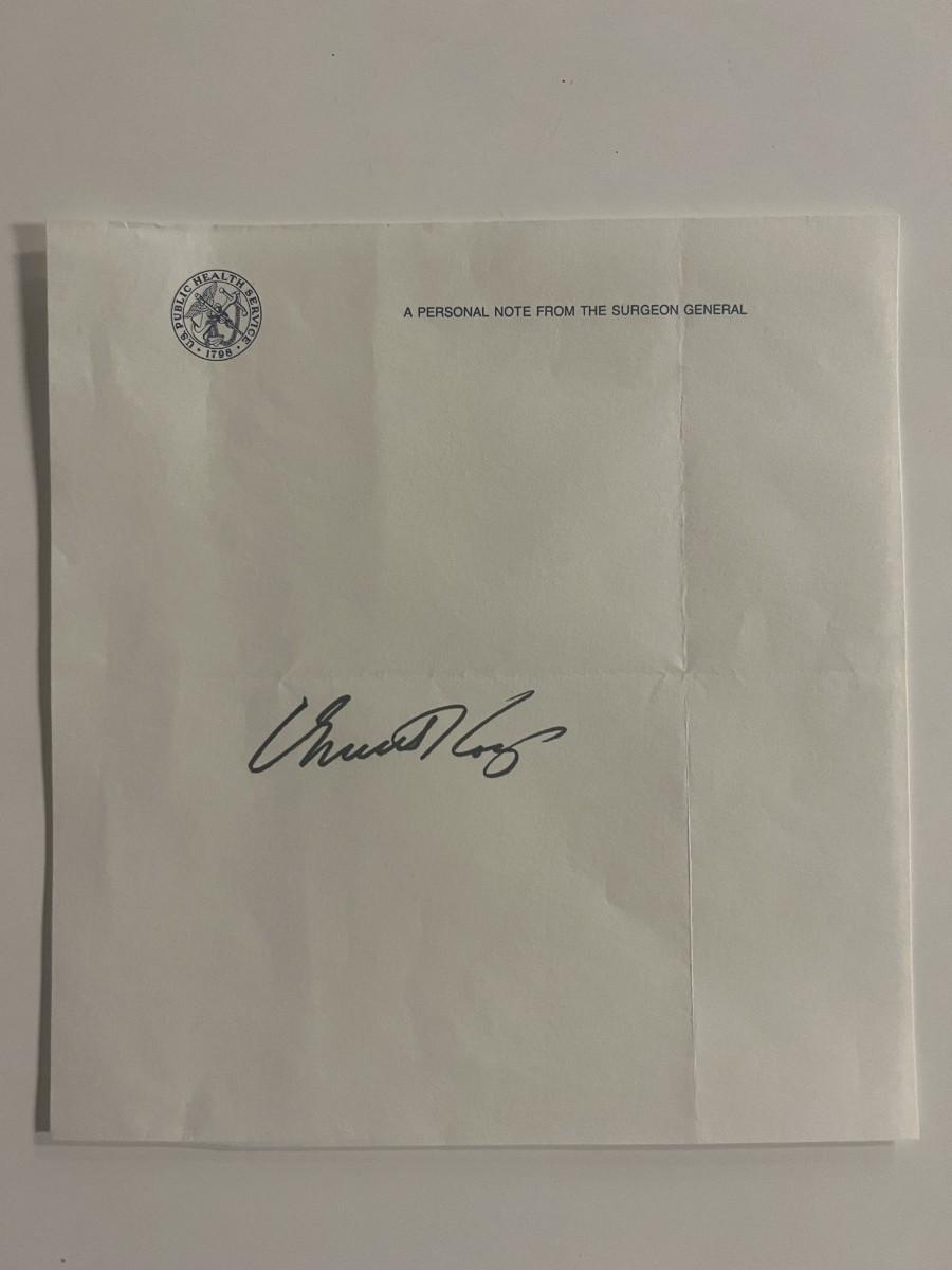Surgeon General C. Everett Koop original signature | EstateSales.org